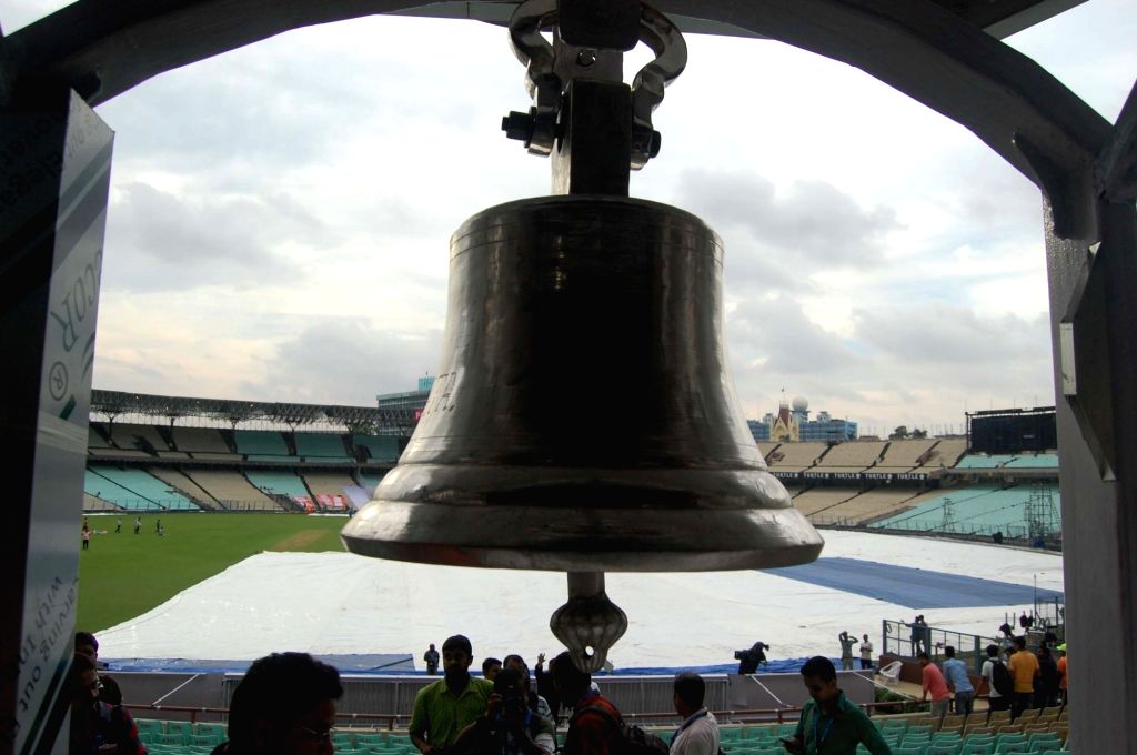 Giant bell installed at Eden Gardens