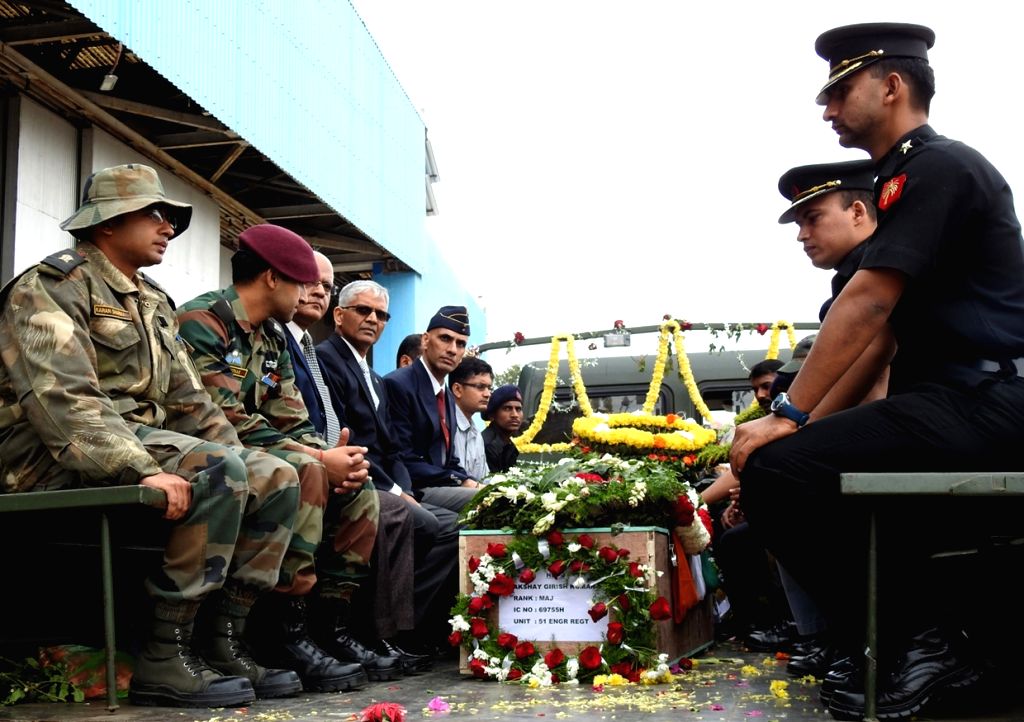 Martyr Akshay's mortal remains arrive at Yelahanka AFS