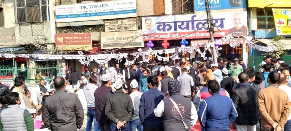 Manish Sisodia inaugurates his Legislative Assembly Office