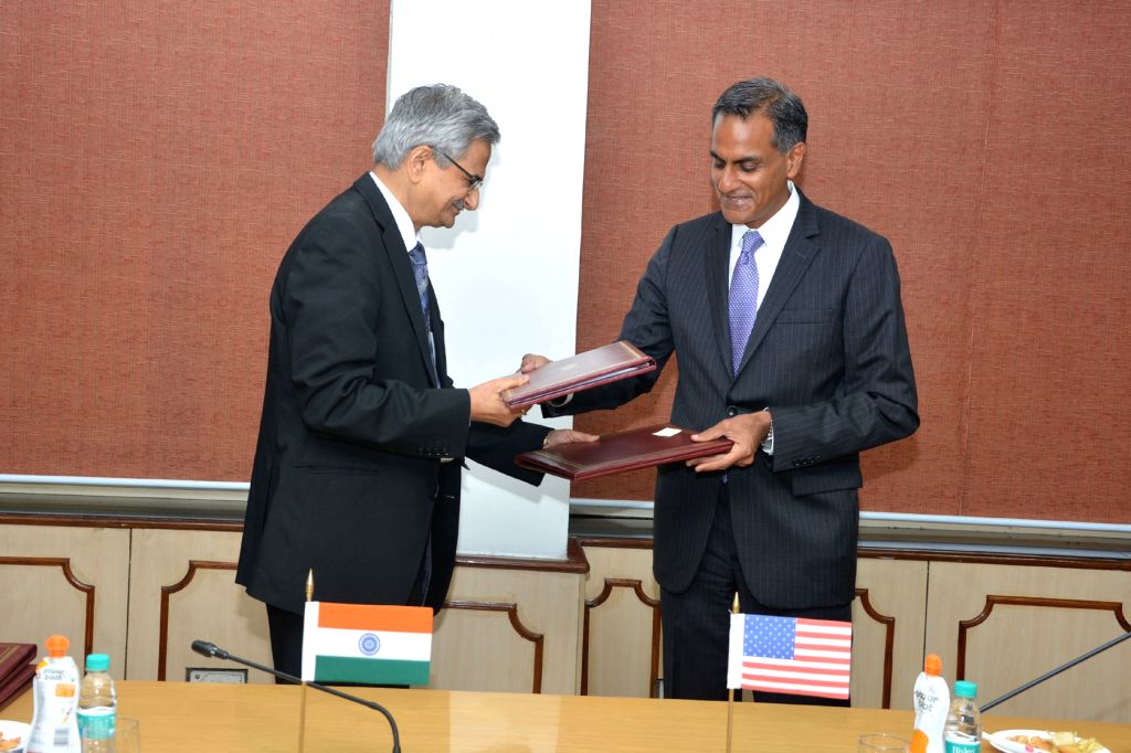 BP Sharma and Richard Verma exchange MoUs in the health sector