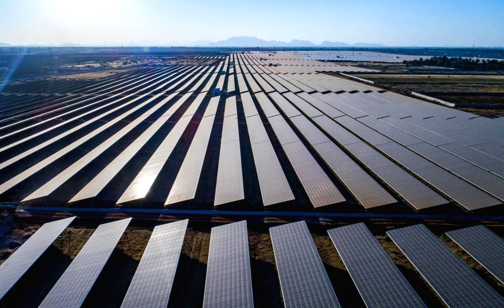The solar power park with 2,000 MW capacity that was inaugurated by ...