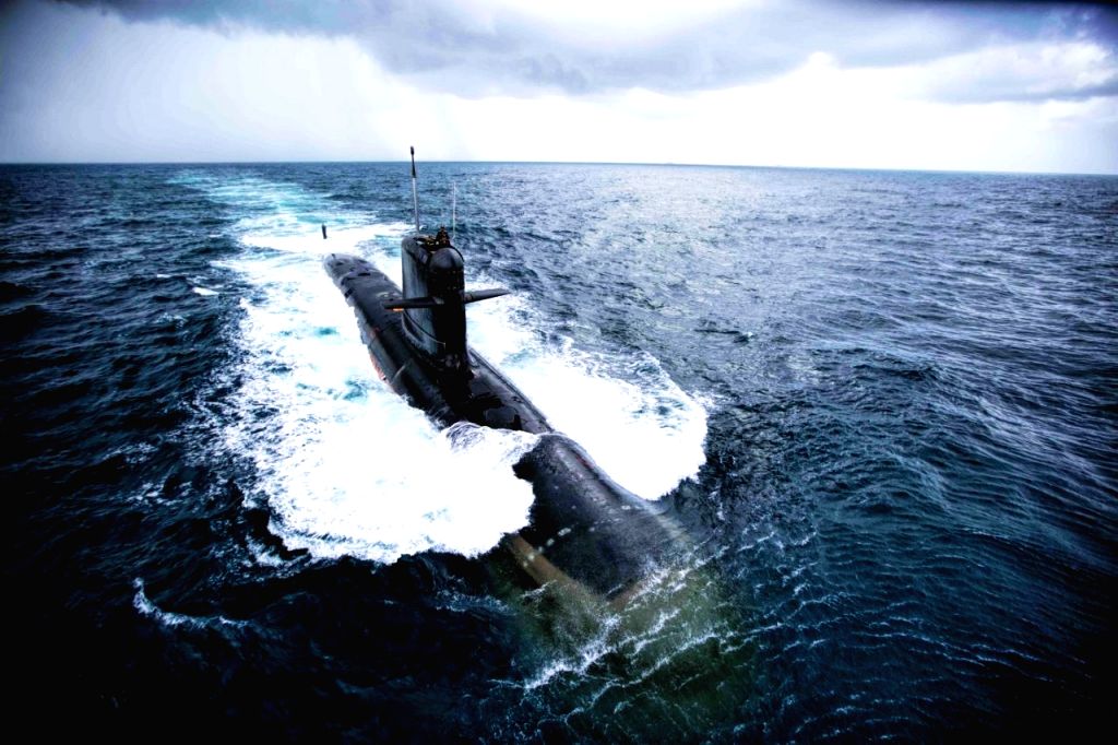 3rd Scorpene-class submarine, INS Karanj, launched in Mumbai