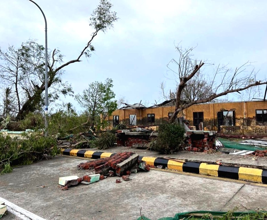 Myanmar :Damages caused by Cyclone Mocha in Sittwe