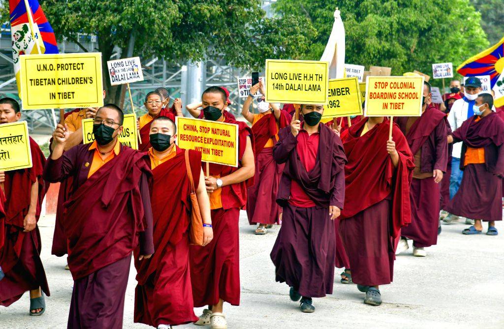 Tibetan community holds protest in Dehradun on Uprising Day anniversary