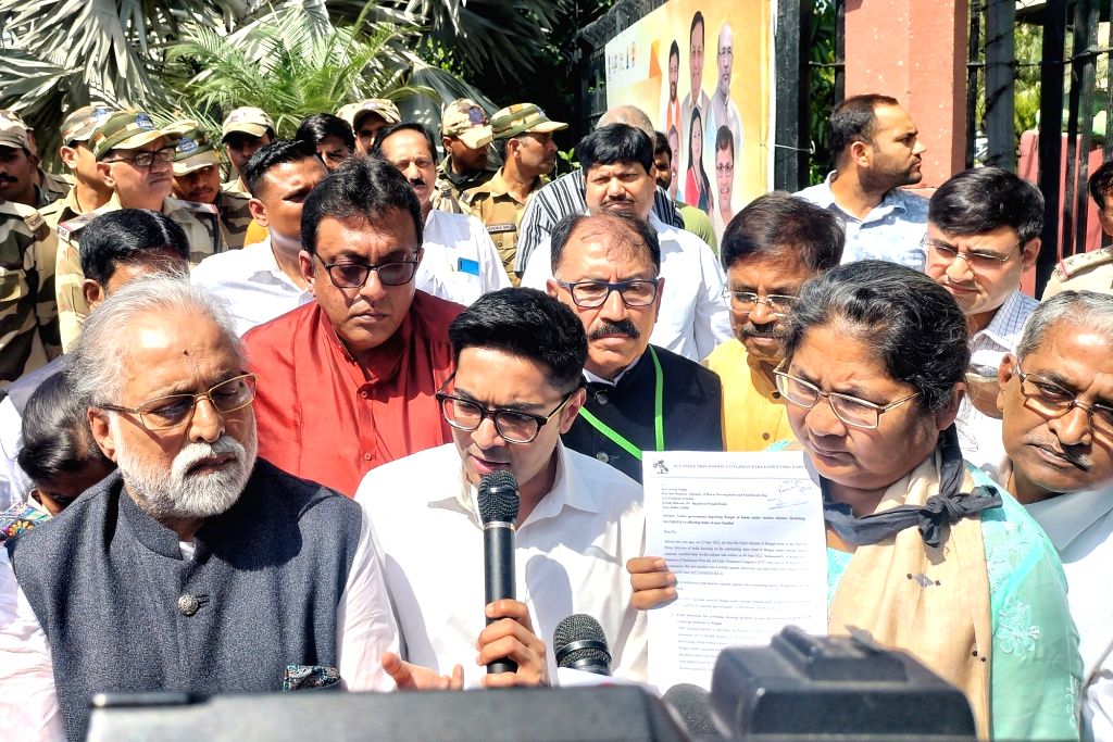 TMC general secretary Abhishek Benarjee addresses media