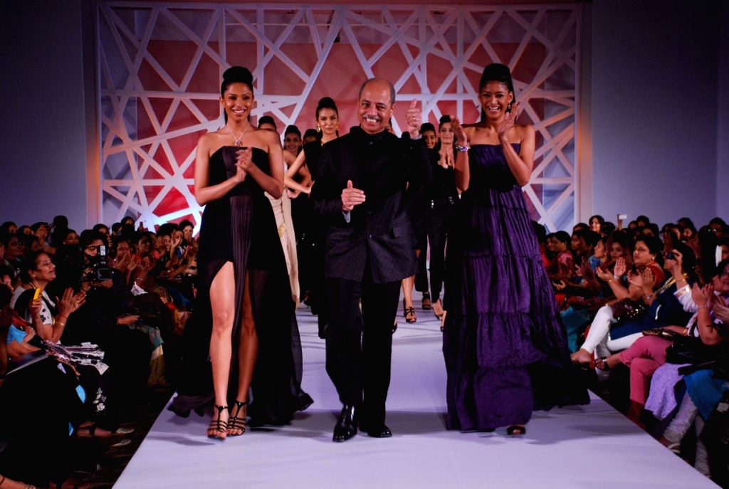 Top models on the ramp to launch Avon Cosmetics at Taj Land's End.