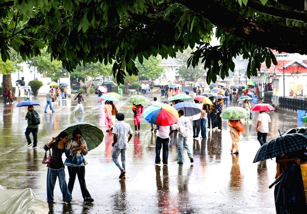 Tourists Enjoy Pleasant Weather
