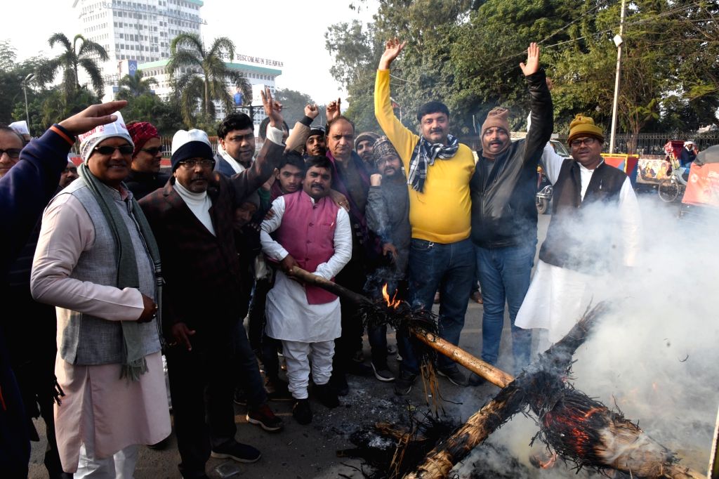 Traders' protest against e-commerce platforms
