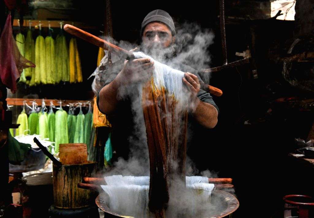 Traditional Silk Dyeing