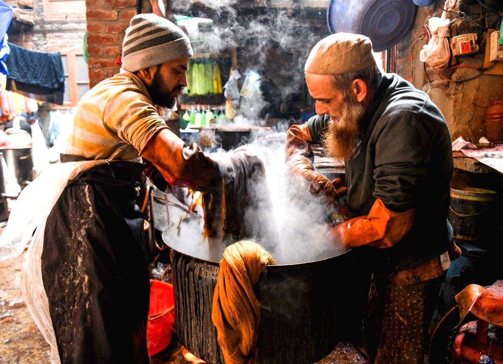 Traditional Silk Dyeing