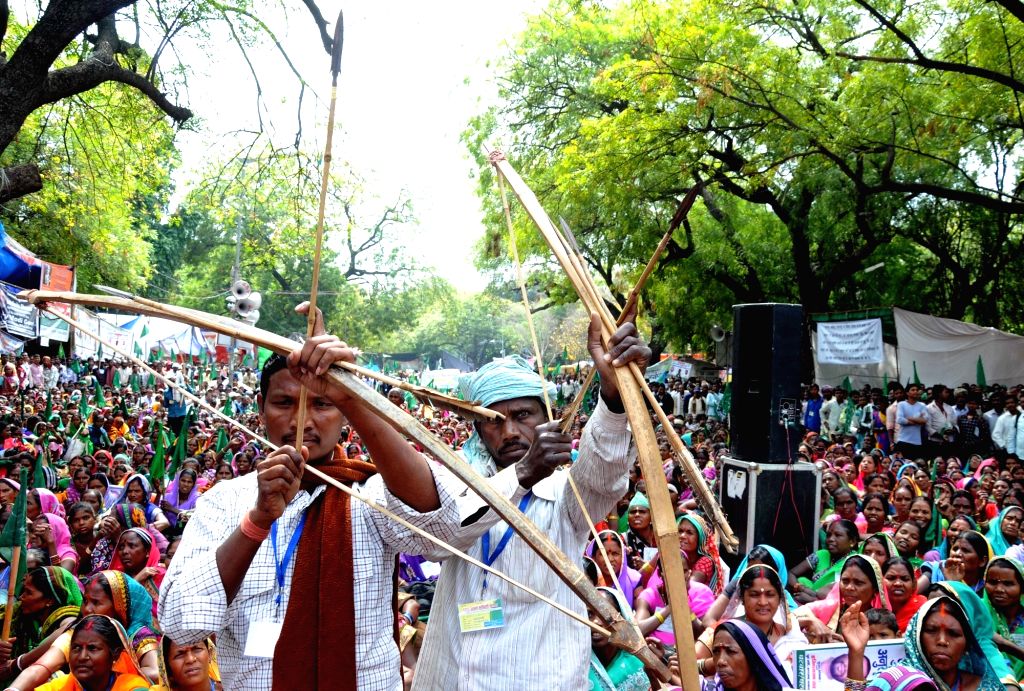 Tribals' demonstration