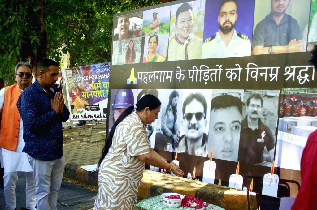 Tribute to Pahalgam terror attack victim