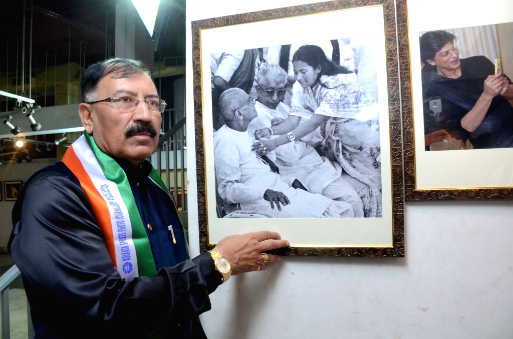 Prasun Banerjee at a photo exhibition