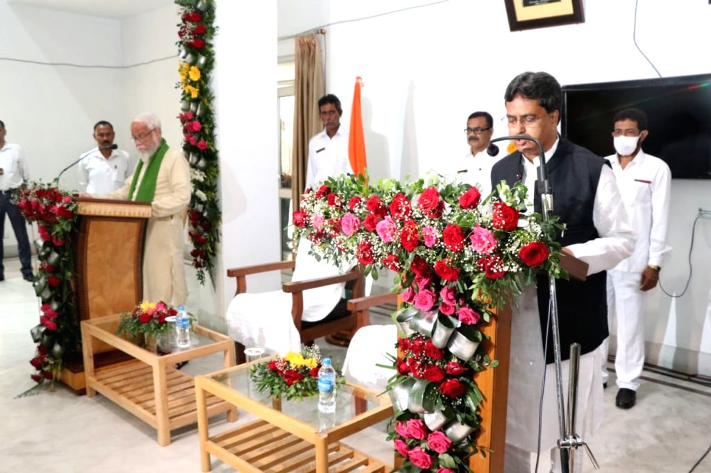 Manik Saha takes oath as member of Tripura assembly