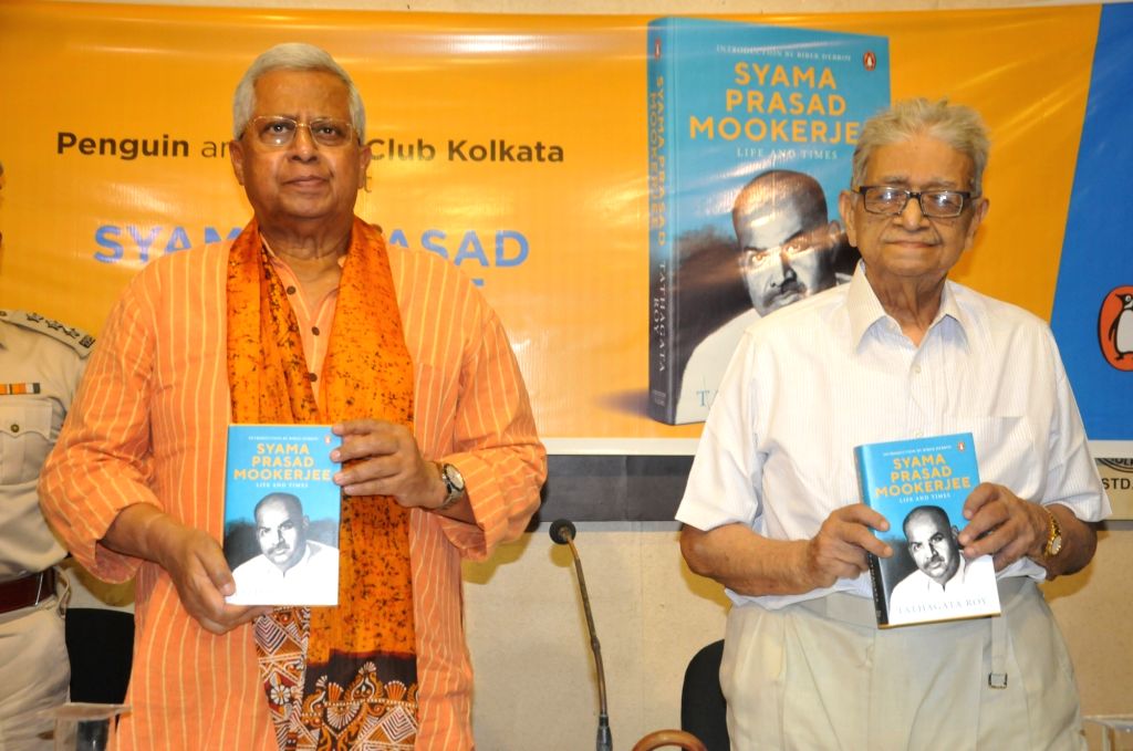Tathagata Roy, Chittatosh Mookerjee during book launch