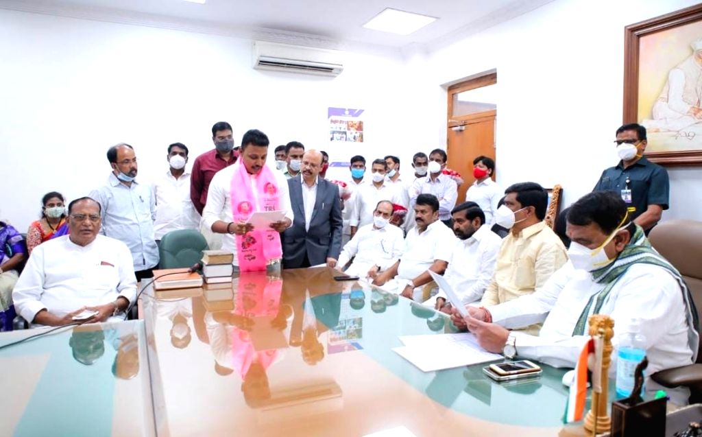 TRS leader takes oath as MLA in Telangana