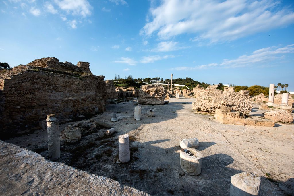 TUNISIA-TUNIS-CARTHAGE-ANTONINE BATHS