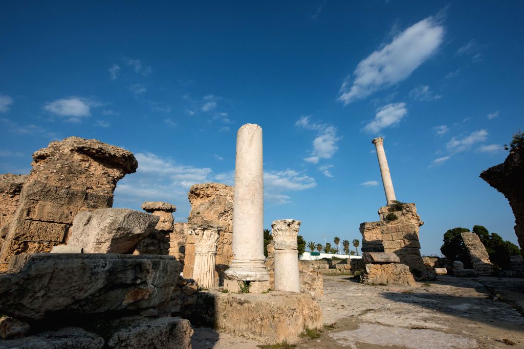 TUNISIA-TUNIS-CARTHAGE-ANTONINE BATHS