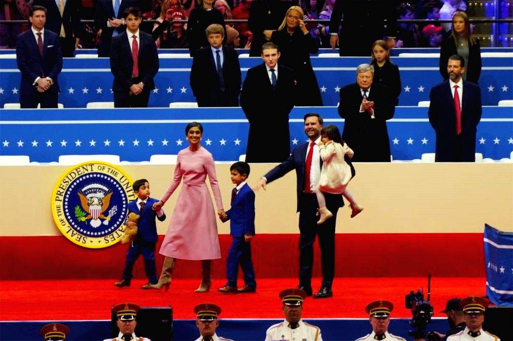 U.S. President Donald Trump attends his presidential parade at Capital ...