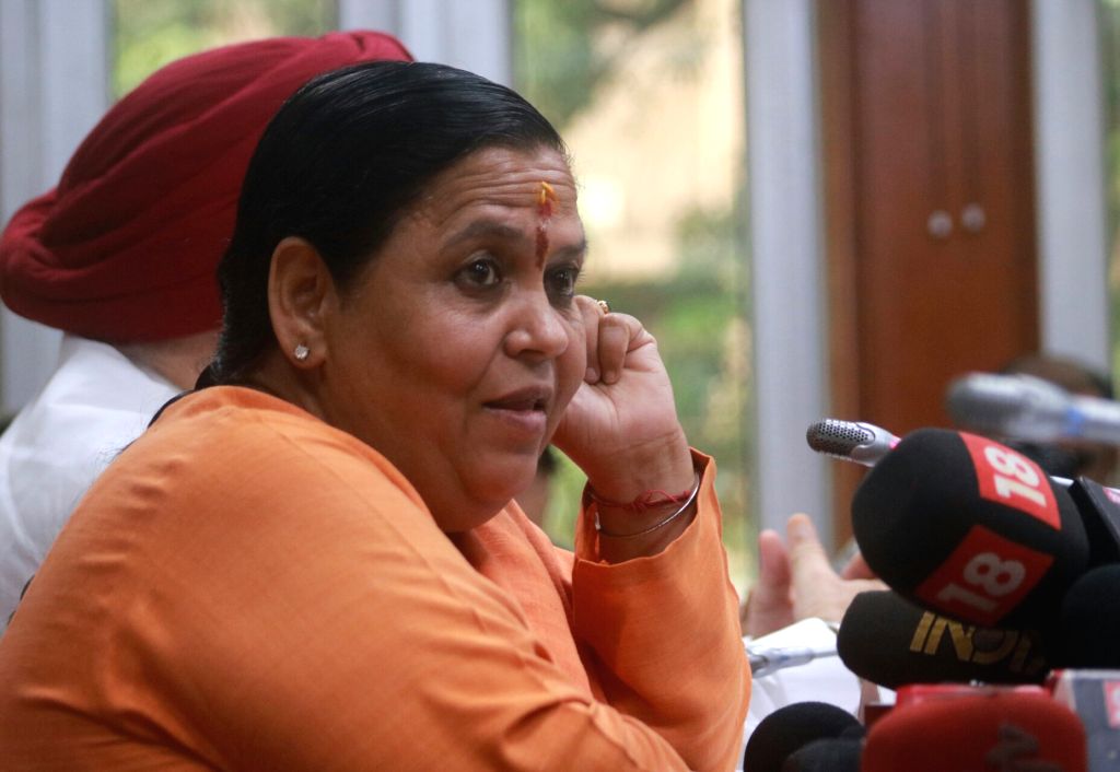 Uma Bharti appears before CBI court in Babri case