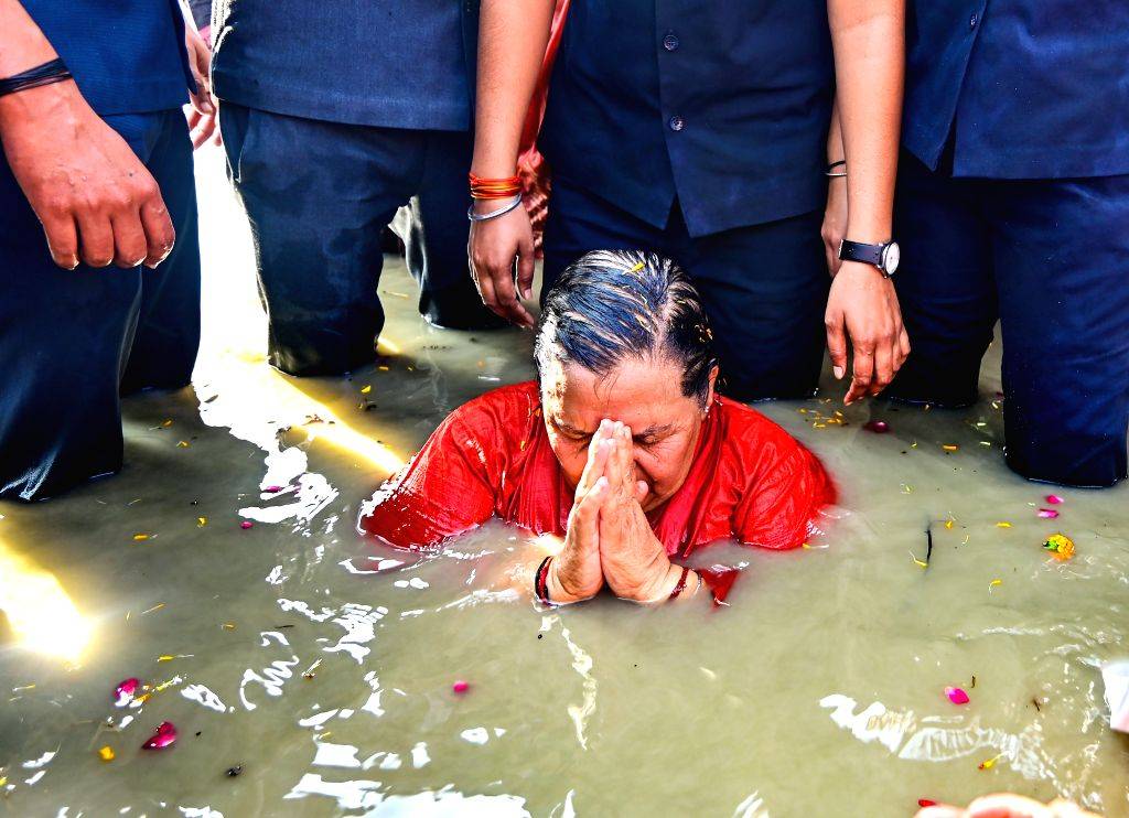 Uma Bharti Participates in Ganga Swachhata Shraddha Sankalp Abhiyan
