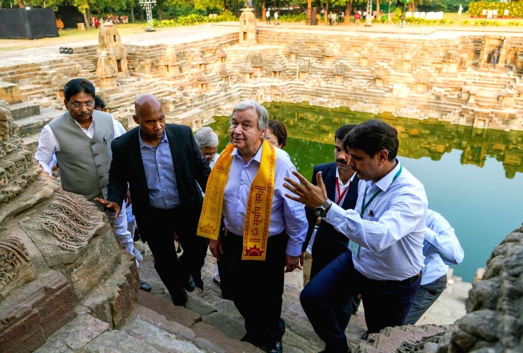 : Mehsana: UN Secretary General AntÃ³nio Guterres visits Sun Temple