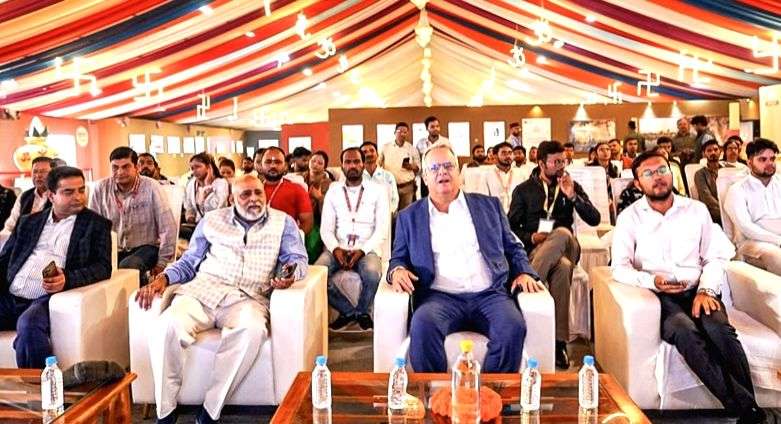 UNESCO’s Tim Curtis visits Kala Kumbh during Maha Kumbh Mela 2025