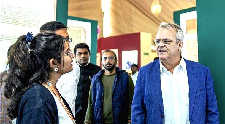 UNESCO’s Tim Curtis visits Kala Kumbh during Maha Kumbh Mela 2025