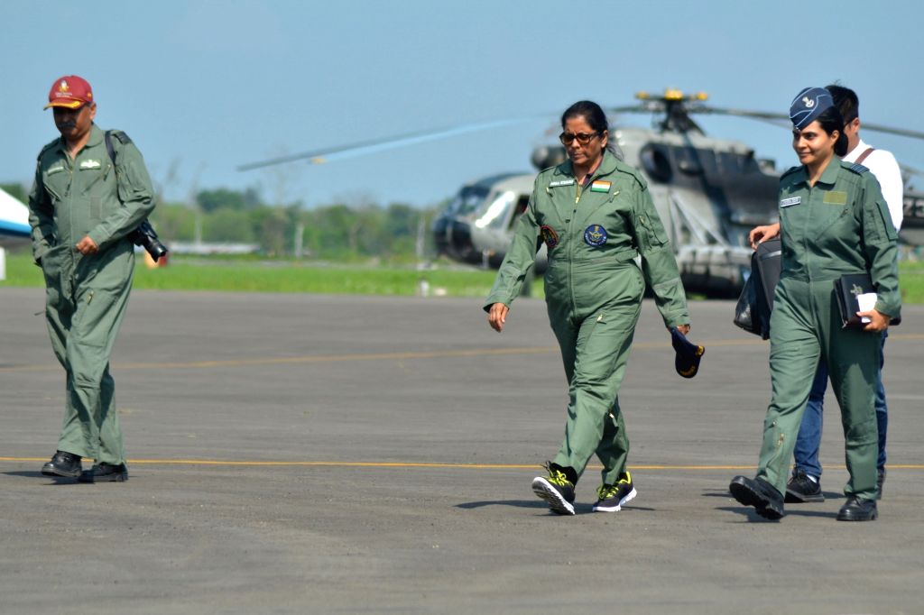Nirmala Sitharaman visits Chabua for IAF Gaganshakti exercise