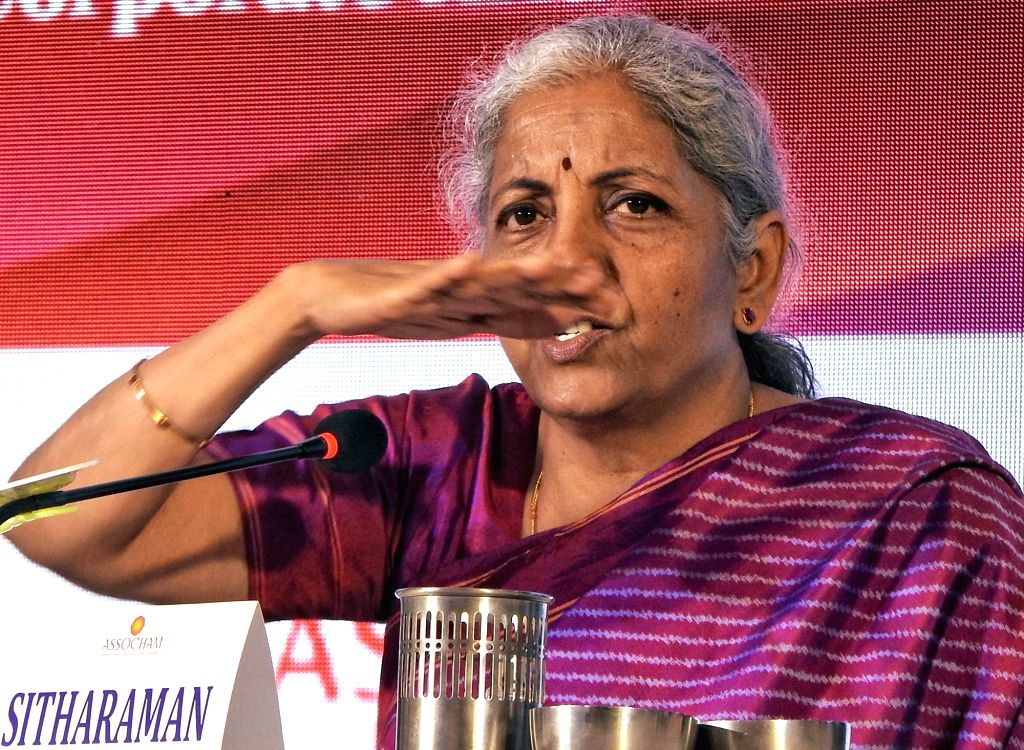Union Finance Minister Nirmala Sitharaman delivers the keynote address