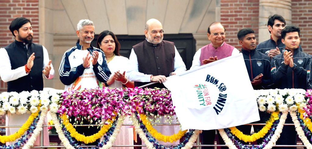 Union Home Minister Amit Shah flags off Run for Unity