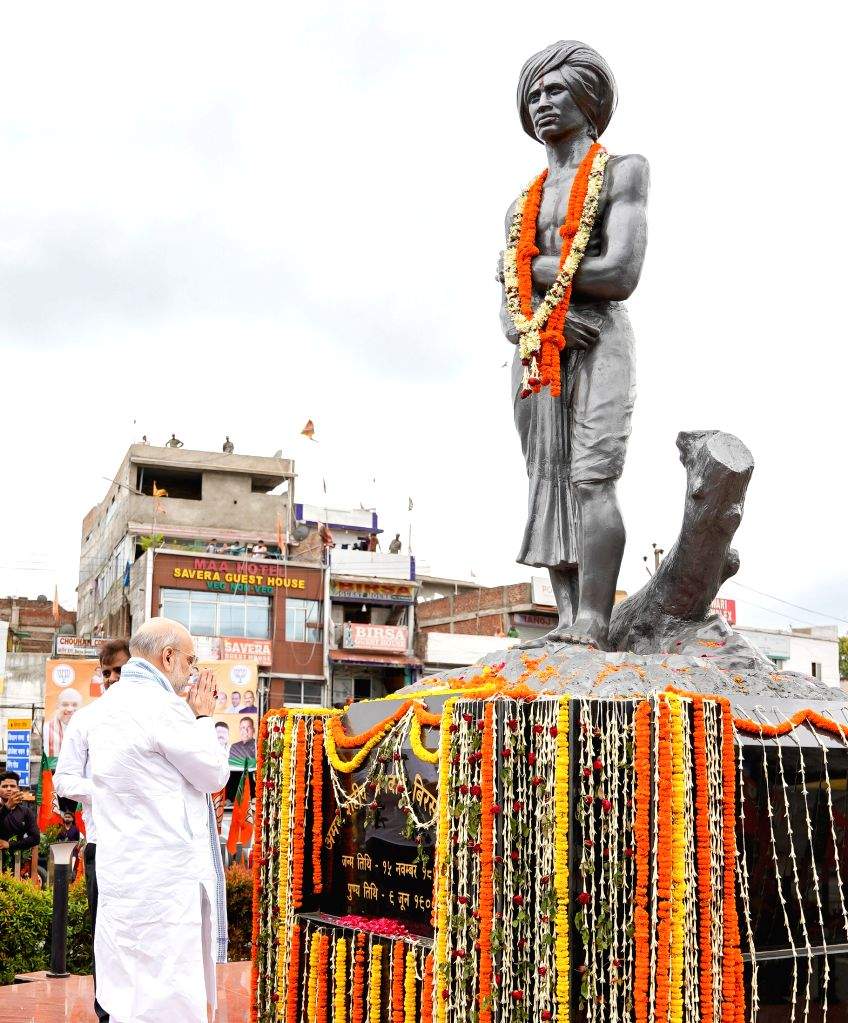 Union Home Minister Amit Shah pays tribute to Freedom Fighter Birsa Munda