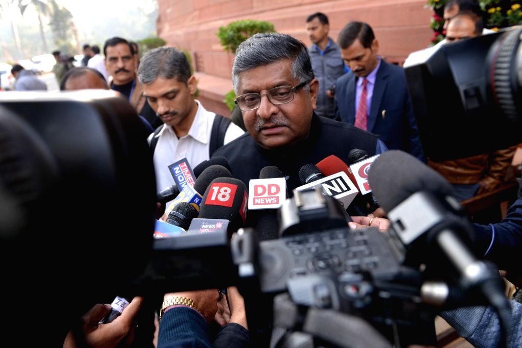 Ravi Shankar Prasad at Parliament