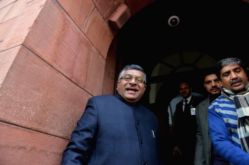 Ravi Shankar Prasad at Parliament