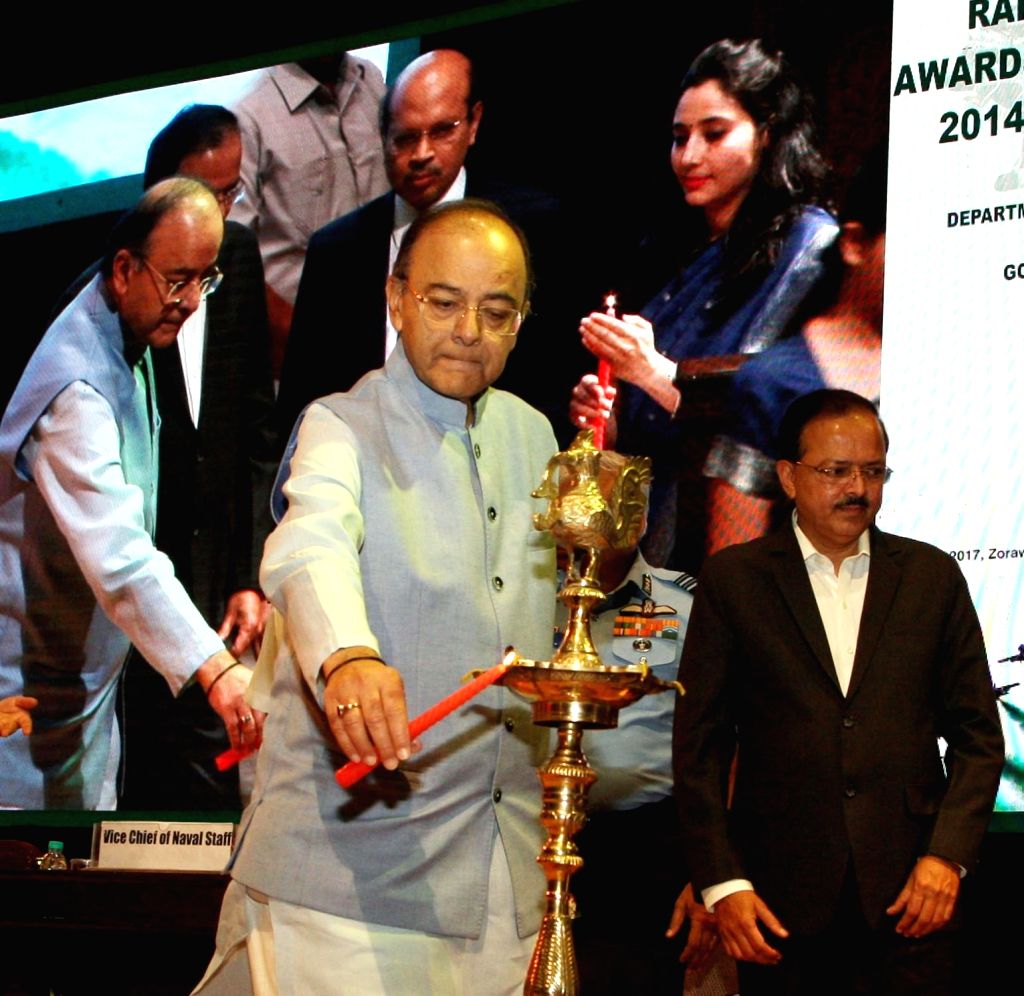 Jaitley addresses at Raksha Mantri's Awards function