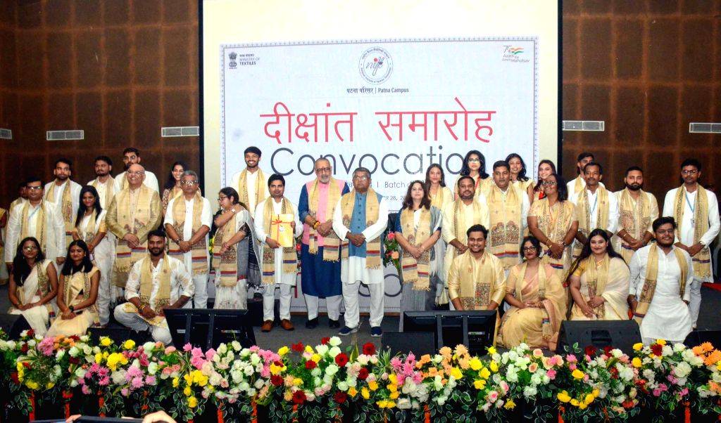 Union Minister Giriraj Singh and BJP MP Ravi Shankar Prasad felicitates ...