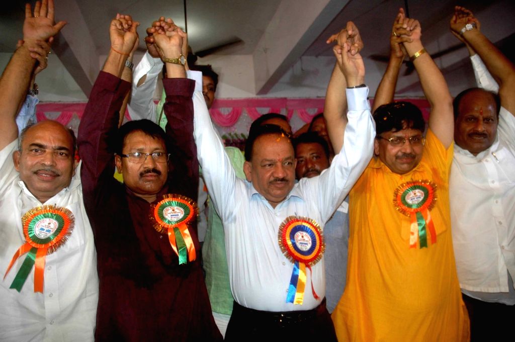 Harsh Vardhan during a BJP programme