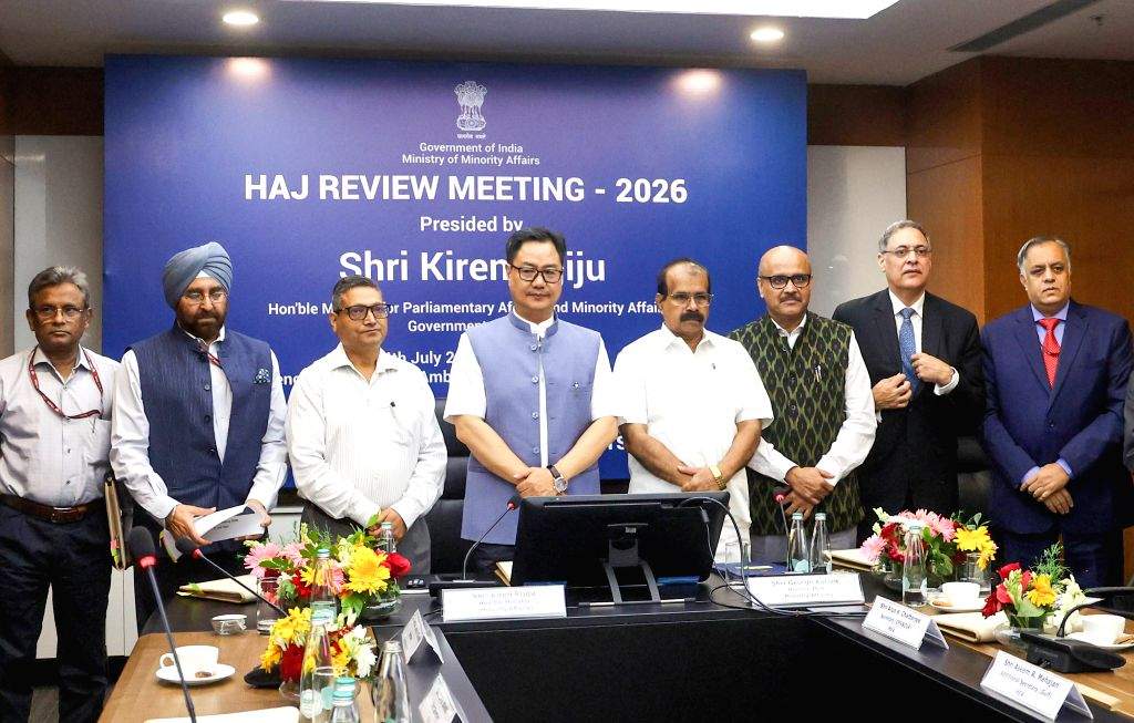 Union Minister Kiren Rijiju Attends Haj 2026 Review Meeting