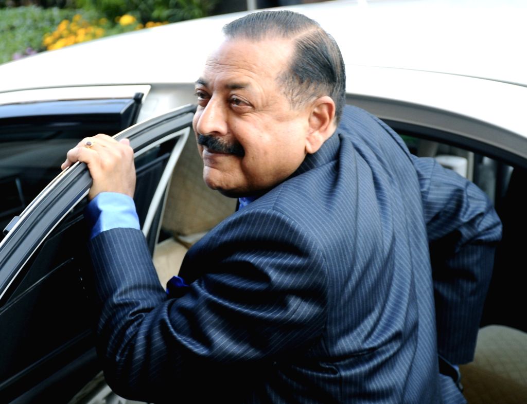 Union Minister of Science & Technology Dr. Jitendra Singh arrives at ...