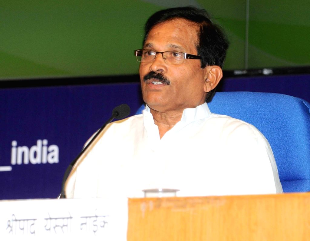 Shripad Yesso Naik addresses at National Health Editorsâ Conference on Yoga