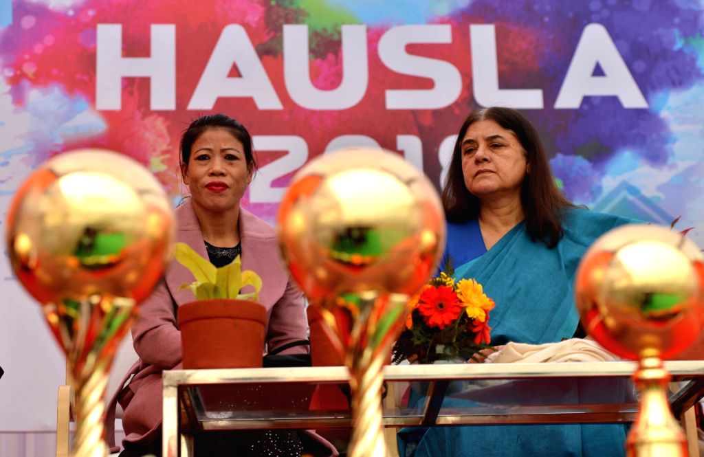 Maneka Gandhi, Mary Kom inaugurate HAUSLA 2018 Sports Meet open