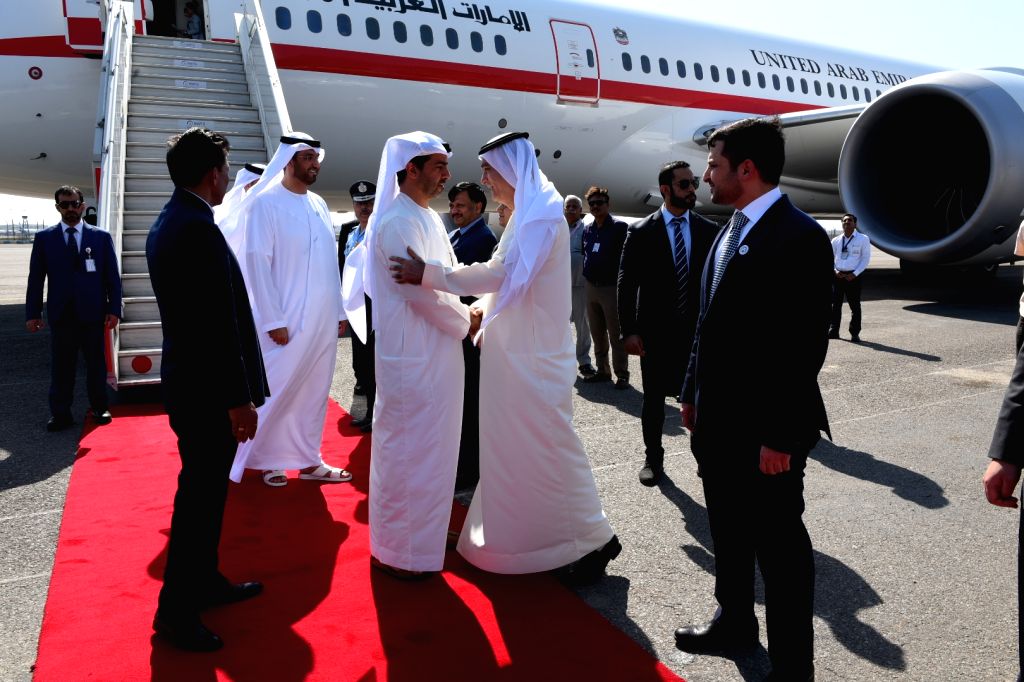 Sheikh Hamed Bin Zayed Al Nahyan arrives in India
