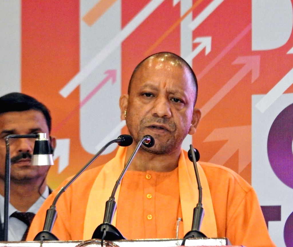 Uttar Pradesh Chief Minister Yogi Adityanath Addresses During Attending