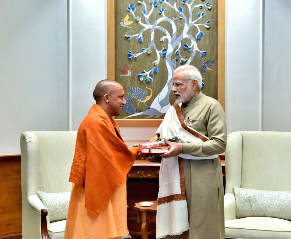 UP CM meets PM Modi