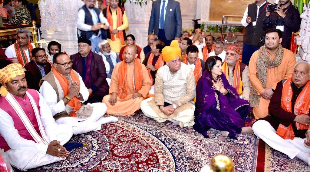 Uttar Pradesh Chief Minister Yogi Adityanath with UP Assembly Speaker ...