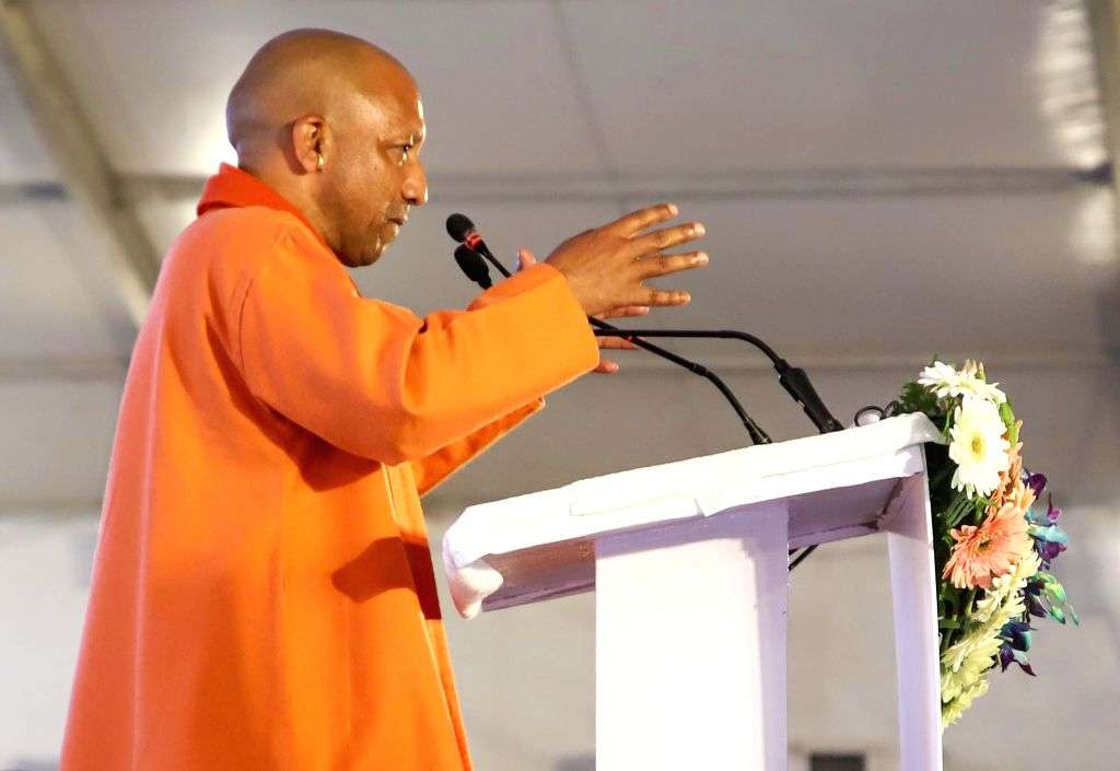 Uttar Pradesh CM Yogi Adityanath attends the 'Kumbh's Faith and Climate ...