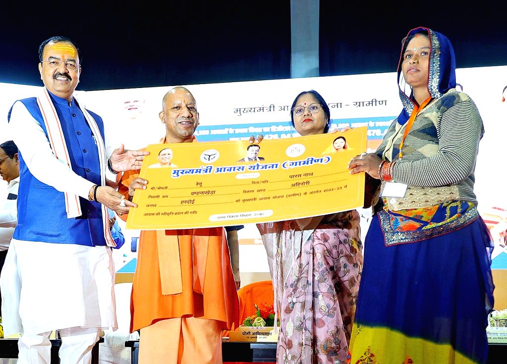 Lucknow Uttar Pradesh CM Yogi Adityanath Launches First Installment Lucknow Uttar Pradesh CM Yogi Adityanath Launches First Installment