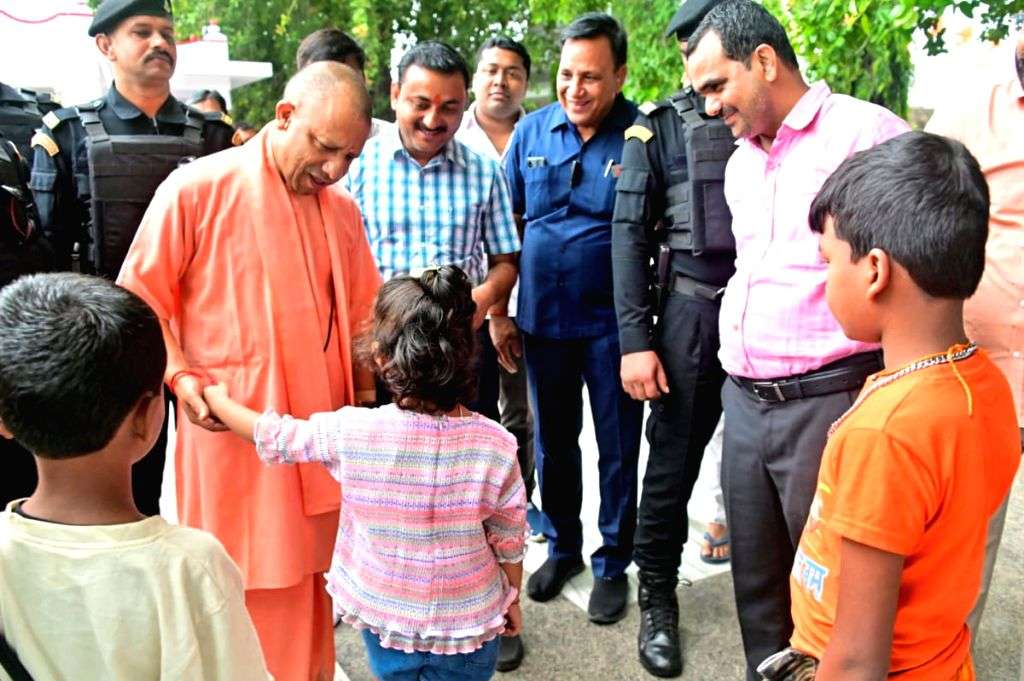 Uttar Pradesh CM Yogi Adityanath meets the public during 'Janta Darshan ...