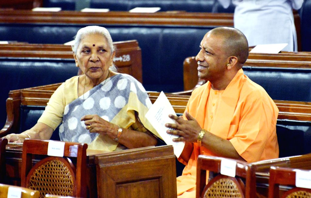 Uttar Pradesh Governor Anandiben Patel and CM Yogi Adityanath at ...