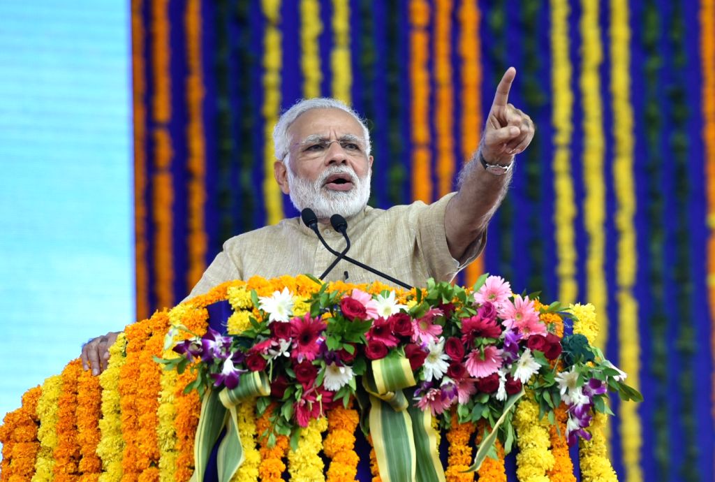 Vadnagar (Gujarat): Modi addresses a public meeting